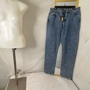 Missguided + | Jeans | Nwt Missguided Blue High Waisted Straight Denim ...